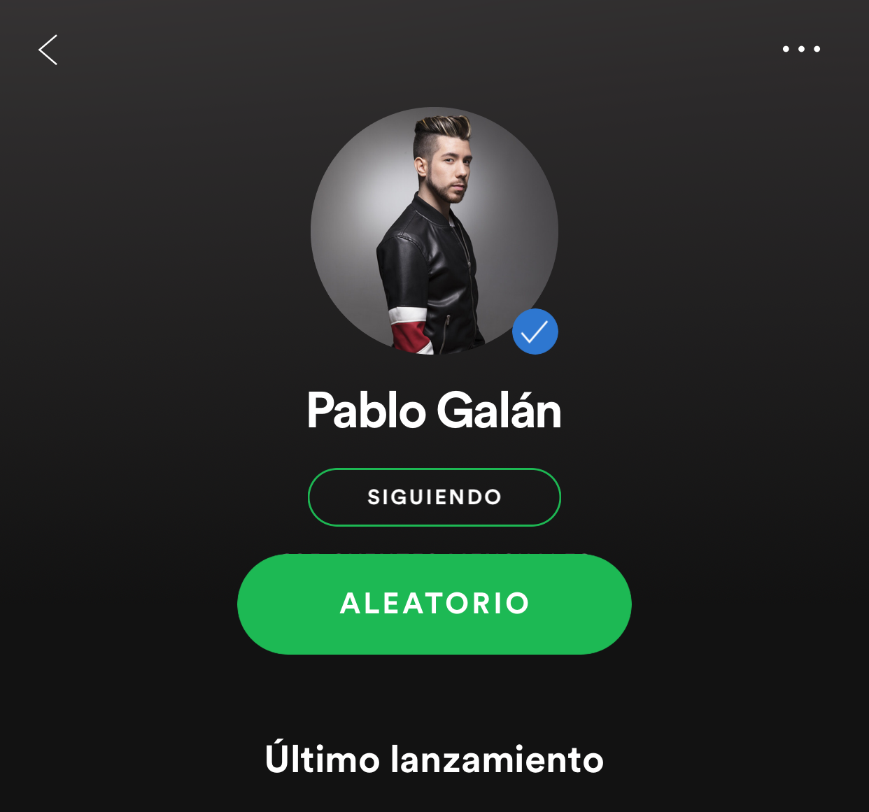 Ya Disponible El Perfil Oficial De Pablo Galán En Spotify - Pablo Galán